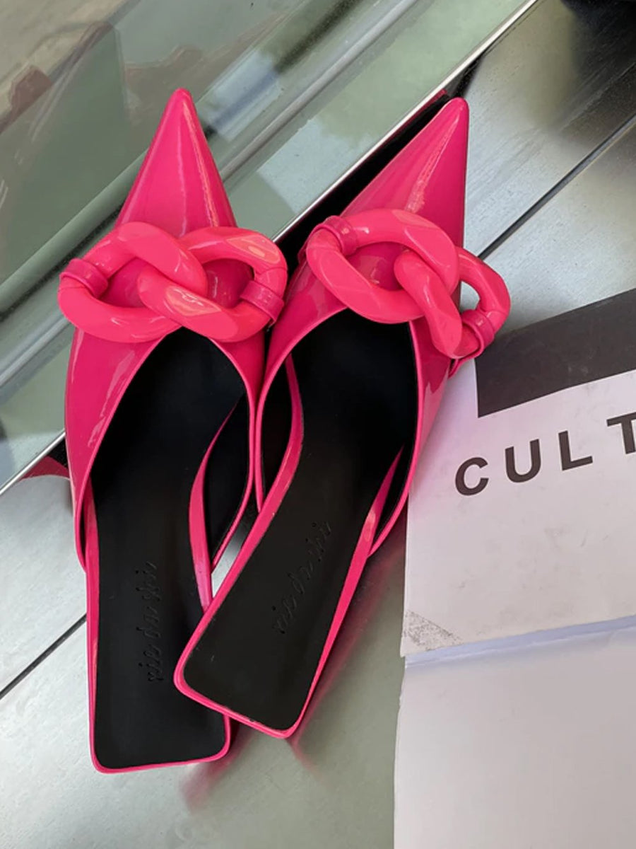 CANDY Pointed Toe Slides – Gofyo