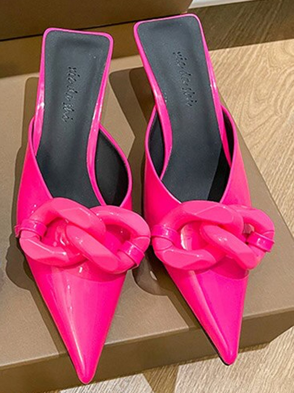 CANDY Pointed Toe Slides – Gofyo